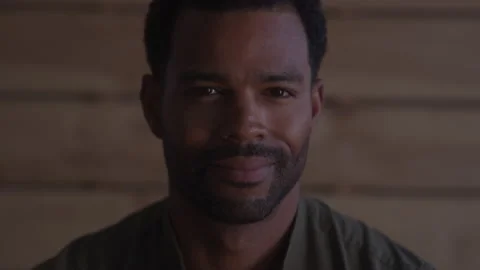 Closeup Portrait of a Smiling Man with F... | Stock Video | Pond5