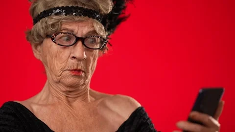 Closeup portrait of toothless elderly se... | Stock Video | Pond5