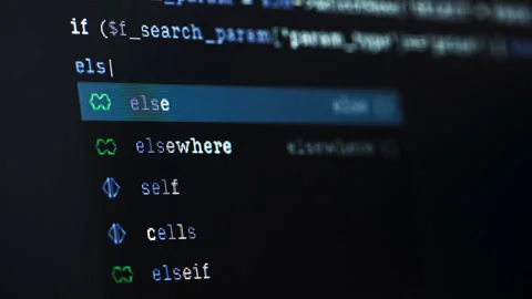 Closeup on Programming Screen | Stock Video | Pond5