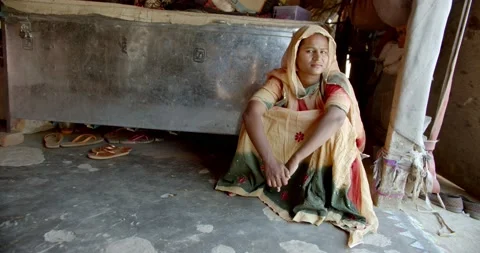 Closeup shot of an Indian woman in tradi... | Stock Video | Pond5