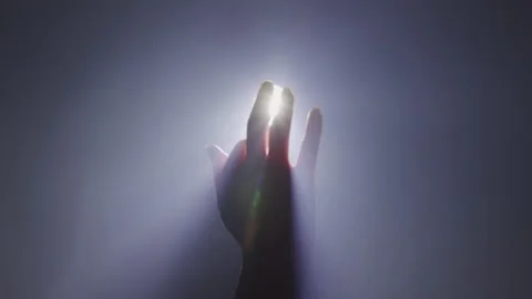 Closeup Silhouette of Moving Fingers in ... | Stock Video | Pond5
