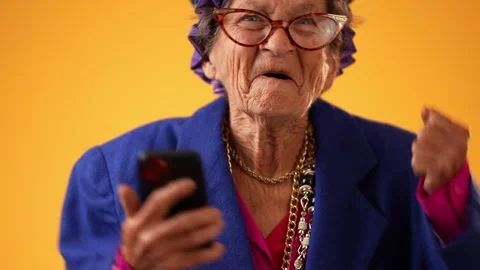 Closeup of toothless elderly senior old ... | Stock Video | Pond5