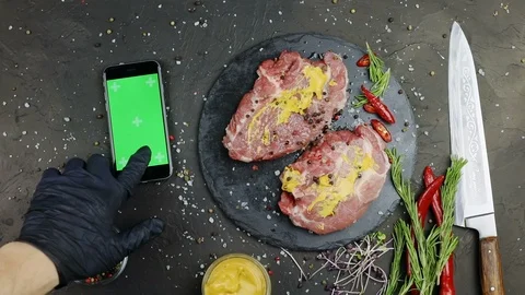 closeup top view of man hand in glove ta... | Stock Video | Pond5