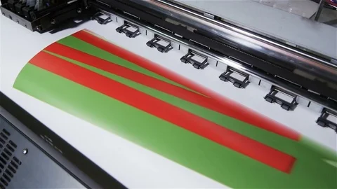 Closeup Upper View Printing Head Makes G... | Stock Video | Pond5