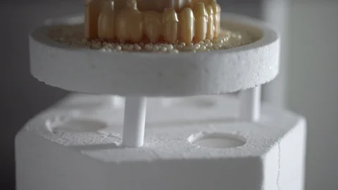 Closeup view at drying process in dental... | Stock Video | Pond5