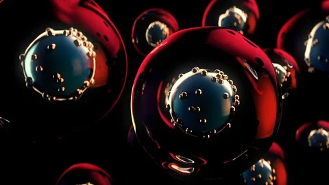 Closeup view of a realistic cell with nu... | Stock Video | Pond5