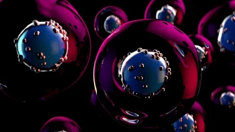 Closeup view of a realistic cell with nu... | Stock Video | Pond5