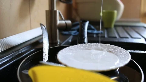 Closeup of water dripping from a kitchen... | Stock Video | Pond5