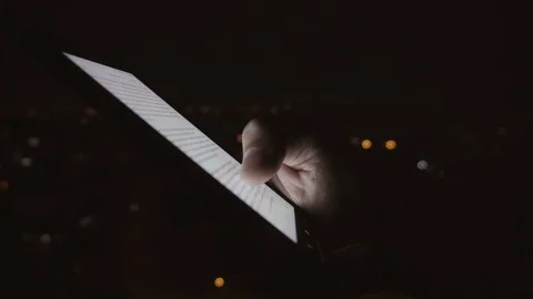 Closeup of young man hands scrolling pic... | Stock Video | Pond5