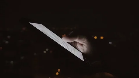 Closeup of young man hands scrolling pic... | Stock Video | Pond5
