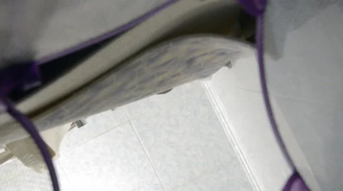 clothes falling in laundry basket | Stock Video | Pond5