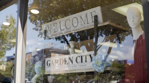Clothing Store Front Exterior at Garden ... | Stock Video | Pond5