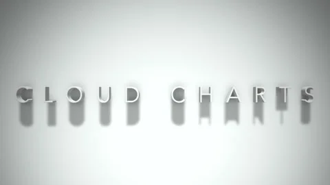 cloud charts 3D title animation white te... | Stock Video | Pond5