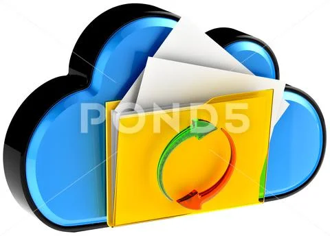 Cloud computing and circulation digital documents ~ Clip Art #116211963