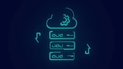 Cloud computing Server Upload And Downlo... | Stock Video | Pond5