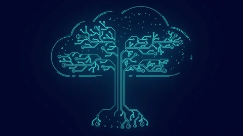 cloud computing technology circuit chips... | Stock Video | Pond5