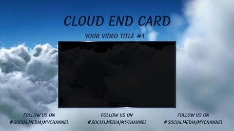 Cloud End Card ~ After Effects Template #147733761 | Pond5