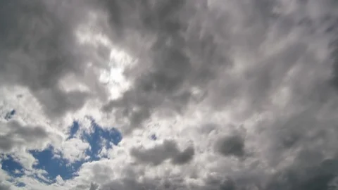 Cloud moving on sky time lapse. White Cl... | Stock Video | Pond5