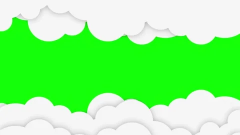 Clouds Animation on Green Screen | Stock Video | Pond5