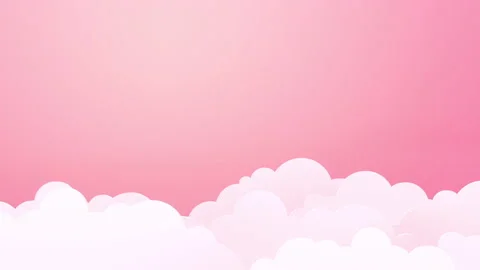 Clouds animation loop in cartoon style | Stock Video | Pond5