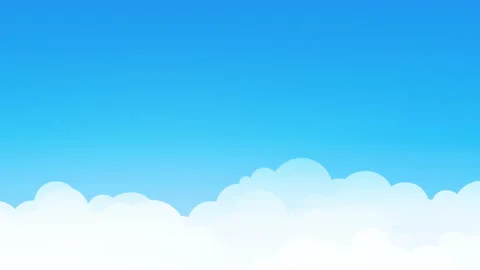 Clouds in Blue sky animation loop in car... | Stock Video | Pond5