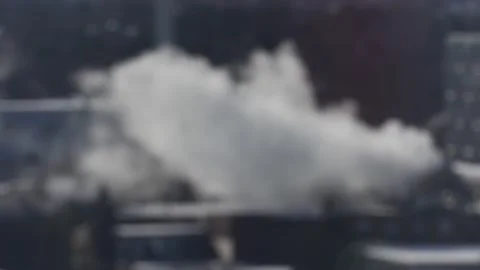 Clouds of carbon gas emissions billowing... | Stock Video | Pond5