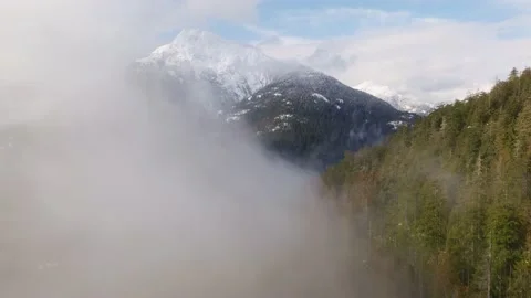 Clouds in the forests with mountains. Th... | Stock Video | Pond5