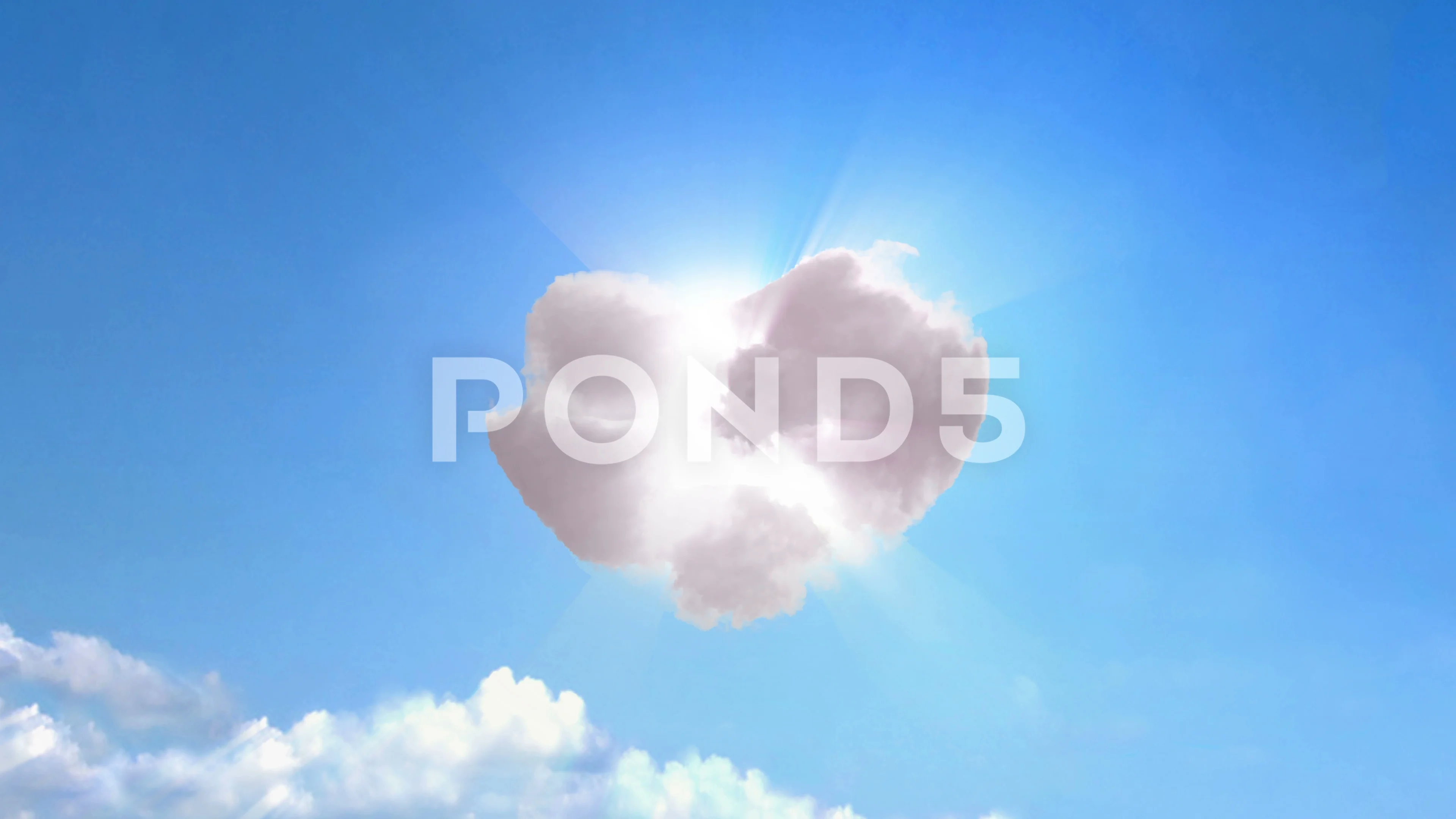 Clouds Shaped Into Hearts