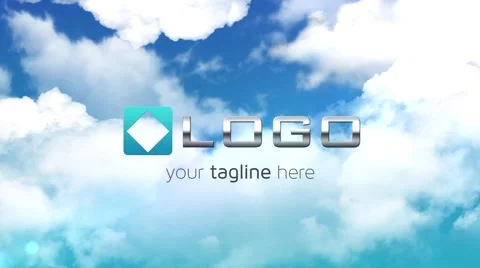 Clouds Logo Reveal - Elegant Sky Zoom Out Light Animation Logo Sting ...
