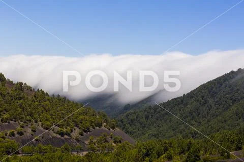 Photograph: Clouds waterfall in Caldera De Taburiente Nature Park, La ...