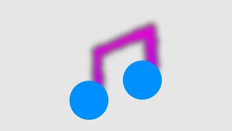 Cloudy Music Note Icon VJ Loop Animation | Stock Video | Pond5