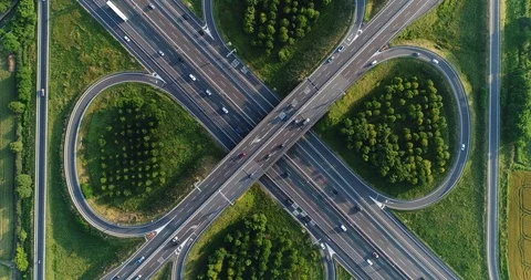 Cloverleaf interchange | Stock Video | Pond5