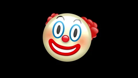 Clown Face Emoji Animated 4K Video | Fun... | Stock Video | Pond5
