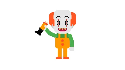 Clown happy angry stomping feet and wavi... | Stock Video | Pond5