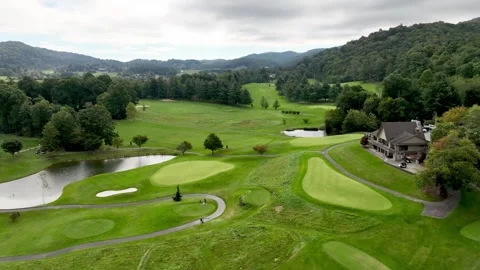 club house at boone golf course in boone... | Stock Video | Pond5