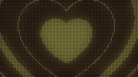 Club Visual Heart Shape Led Wall Light G... | Stock Video | Pond5