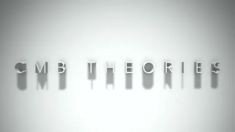 cmb theories 3D title animation white te... | Stock Video | Pond5