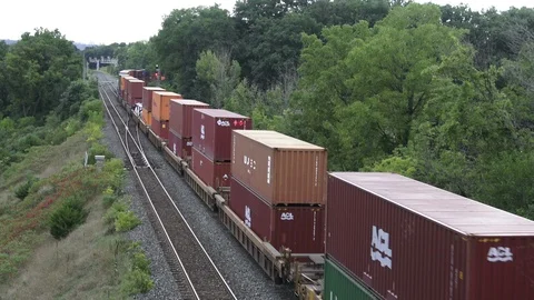 CN train (The Canadian National Railway)... | Stock Video | Pond5