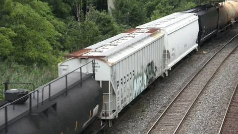 CN train (The Canadian National Railway)... | Stock Video | Pond5