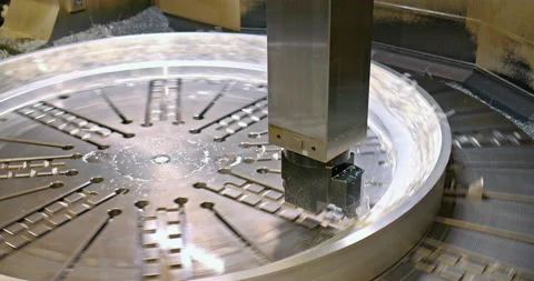 CNC milling machine cutting metal detail... | Stock Video | Pond5