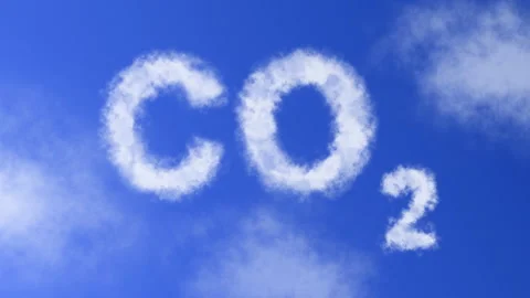 CO2 or Carbon Dioxide Molecule Symbol An... | Stock Video | Pond5