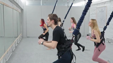 Coach shows group of girls management. G... | Stock Video | Pond5