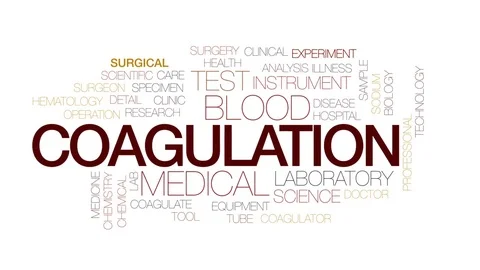 Coagulation animated word cloud, text de... | Stock Video | Pond5