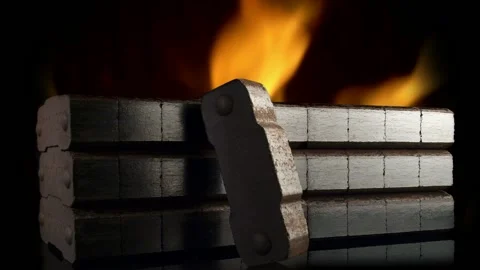 Coal Briquettes - Briquette Panorama on ... | Stock Video | Pond5