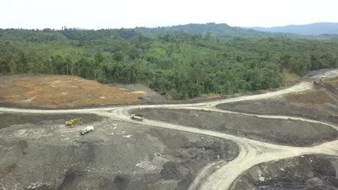 Coal getting activities in coal mining i... | Stock Video | Pond5