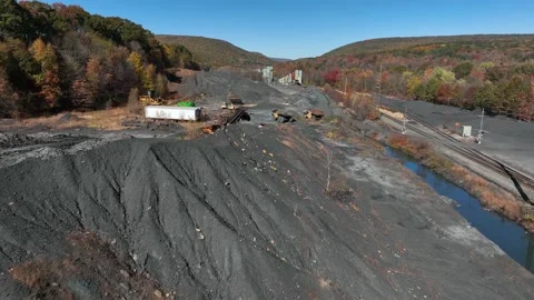 Coal mine in USA. Rural Appalachian moun... | Stock Video | Pond5