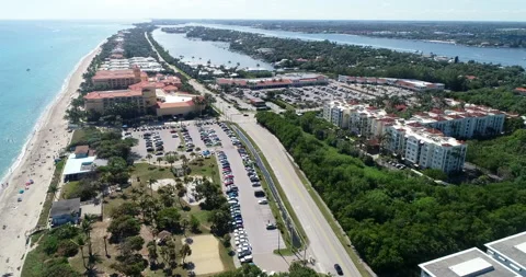 Coast line at Ocean Ridge Beach | Stock Video | Pond5
