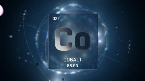Cobalt as Element 27 of the Periodic Tab... | Stock Video | Pond5