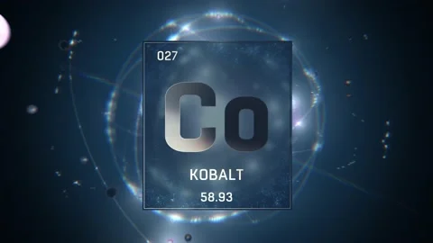 Cobalt as Element 27 of the Periodic Tab... | Stock Video | Pond5
