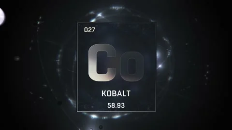 Cobalt as Element 27 of the Periodic Tab... | Stock Video | Pond5